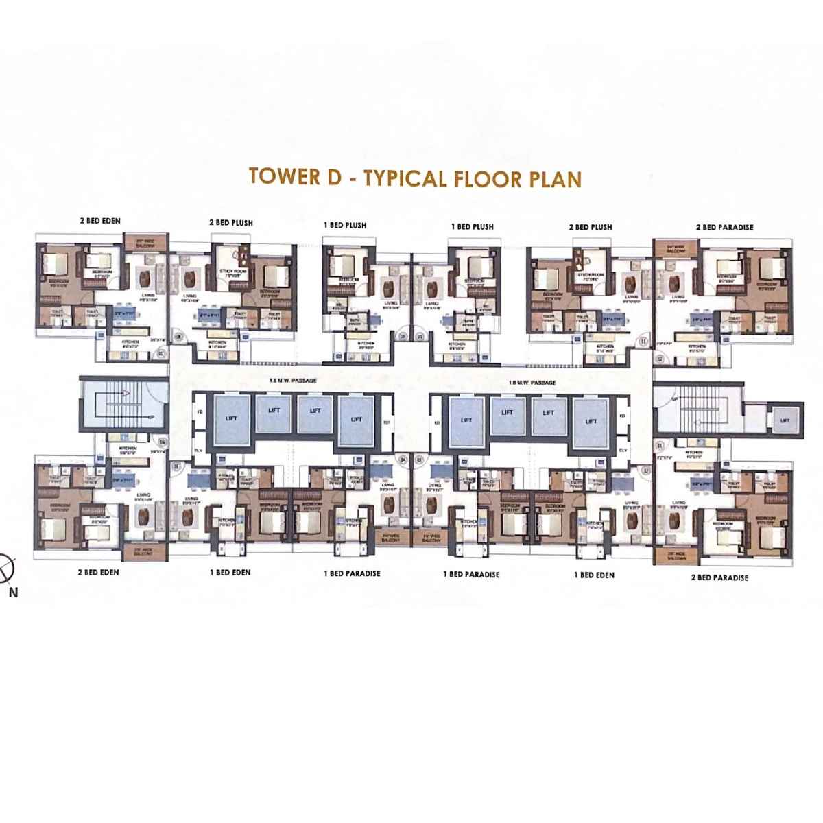 Runwal Enchanted Lands End at kolshet Thane West. 1, 2 & 3 BHK @ 59 lacs*