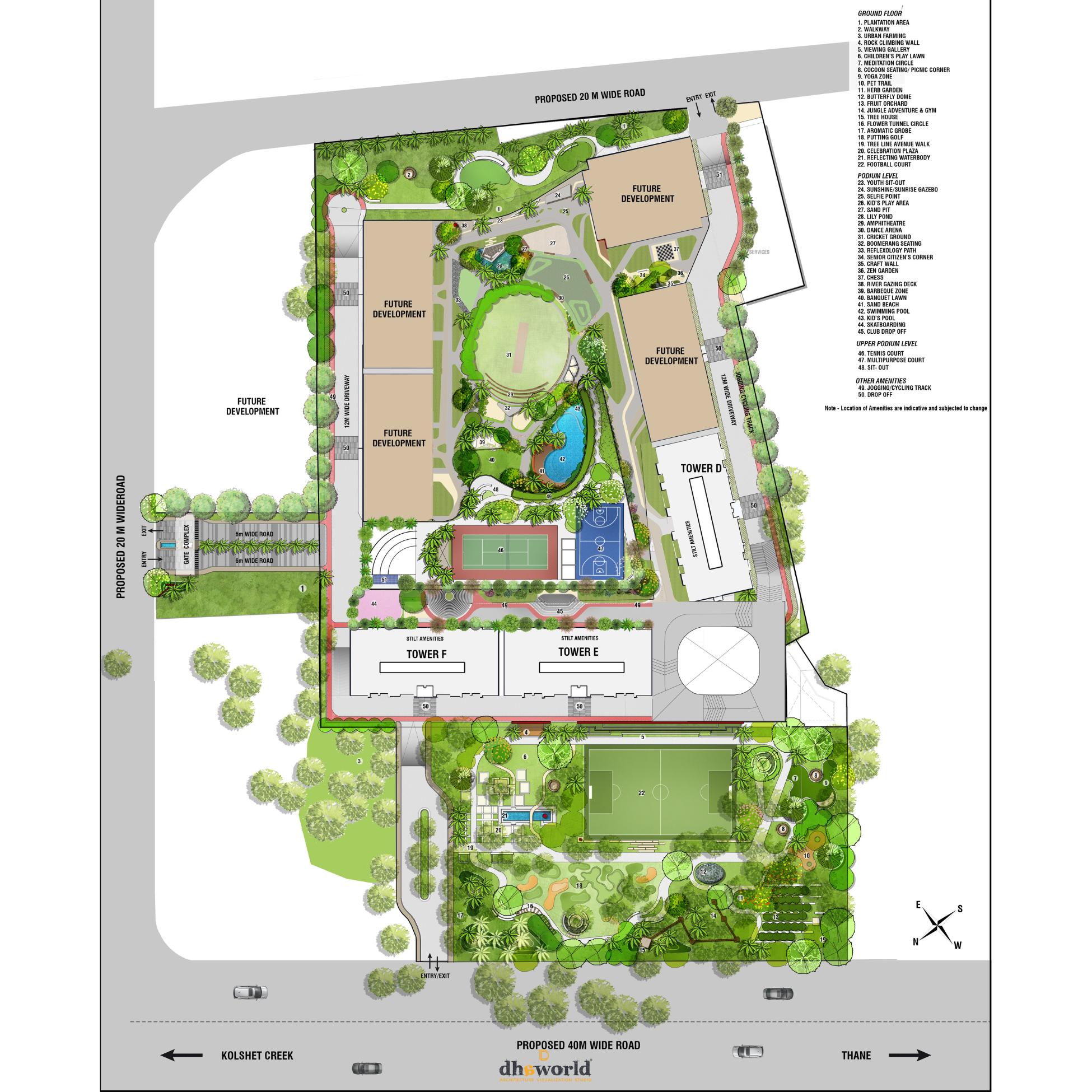 Runwal Enchanted Lands End at kolshet Thane West. 1, 2 & 3 BHK @ 59 lacs*